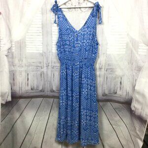 Zenobia | Dresses | Zenobia Dress Blue Summer Midi Sleeveless 3xl ...